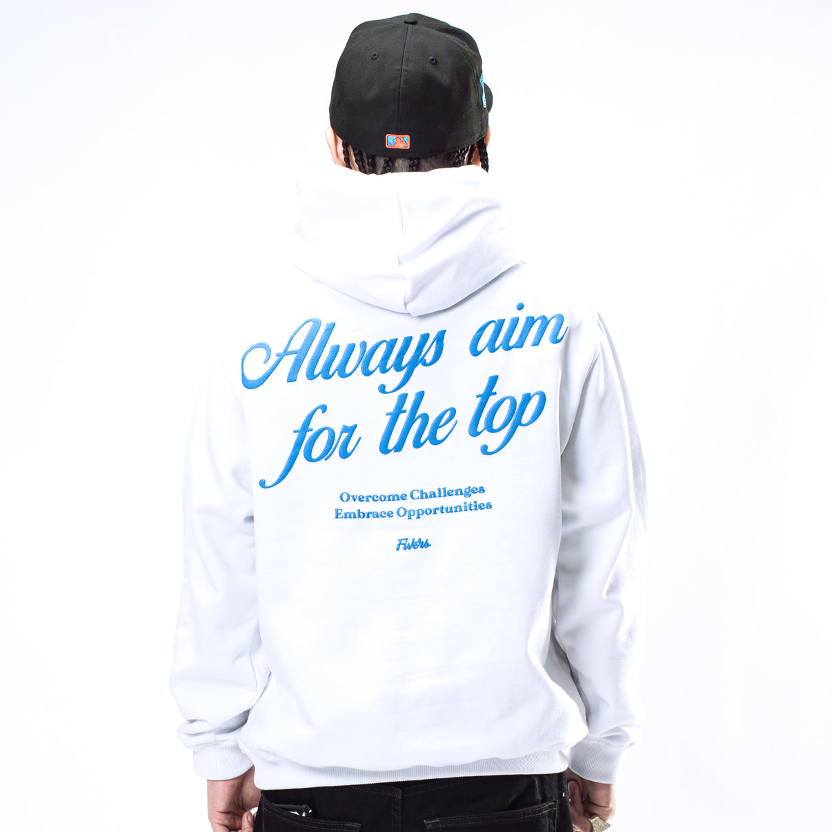 AIM HOODIE - CLEAN WHITE – Fivers® - Official Webstore