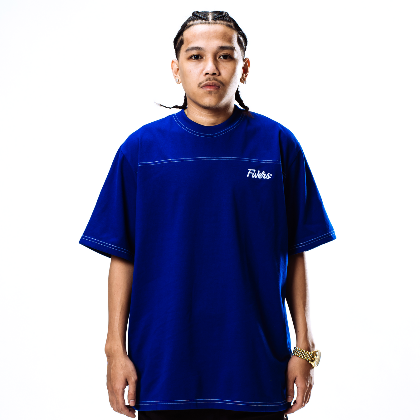 Embroidered Cursive Logo - Blue – Fivers® - Official Webstore